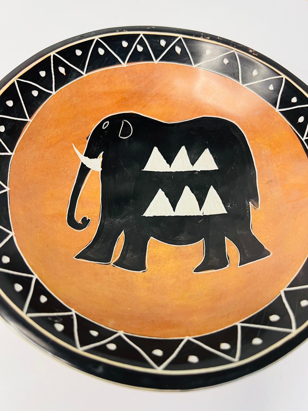 Vintage African Soapstone Bowl With Handles - Etsy