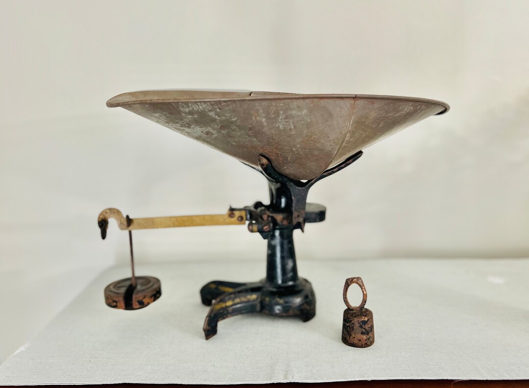 Antique ACME Crowfoot Scale | Cast Iron & Brass Balance Scale ...