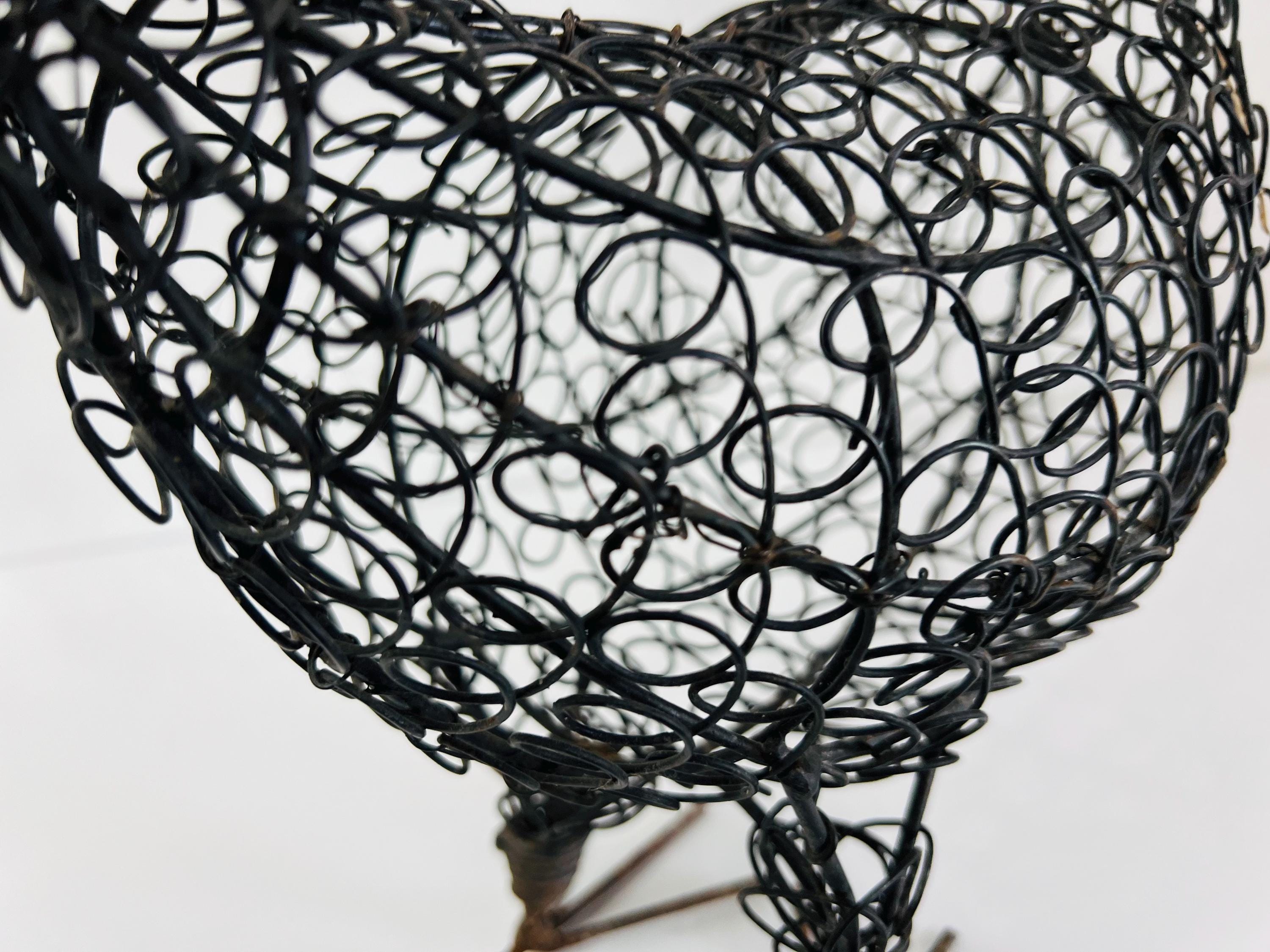Hand Forged Metal Wire Rooster Art - Etsy