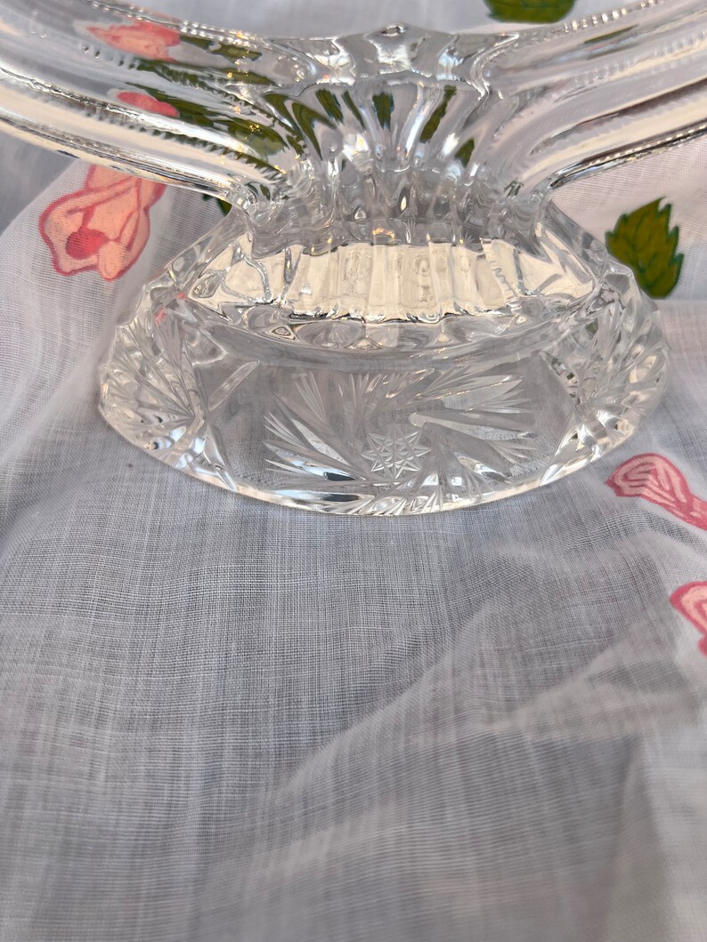 Crystal Glass Pinwheel Double Arm Candelabra Double Arm - Etsy