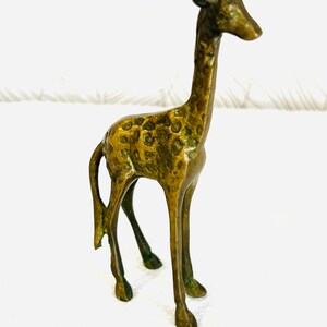 Vintage Brass Giraffe Figurine, Mid-century Brass Giraffe, Home Decor ...