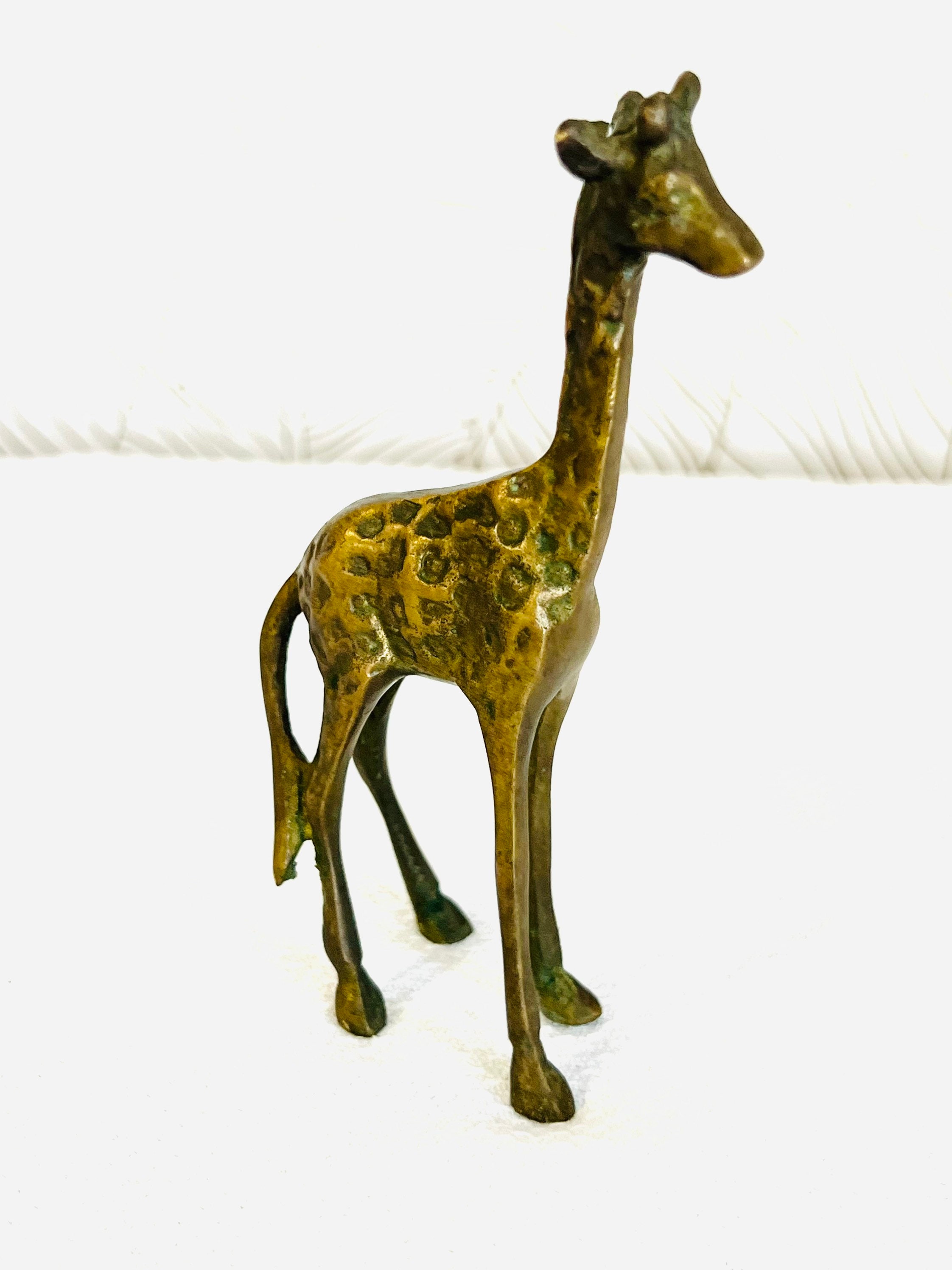 Vintage Brass Giraffe Figurine, Mid-century Brass Giraffe, Home Decor ...