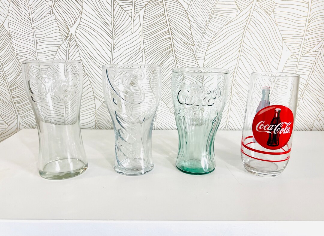 Variety of Coke Cola 8 Oz. Drinking Glasses, Set of 4 Varied Styles - Etsy