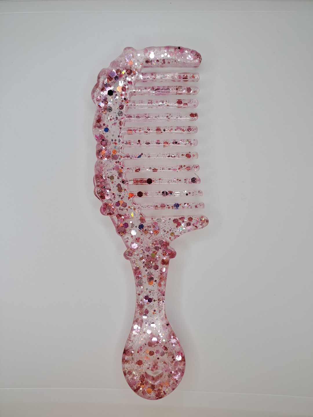 Beautiful and Durable Epoxy Glitter Hair Comb Perfect for Everyday Use ...
