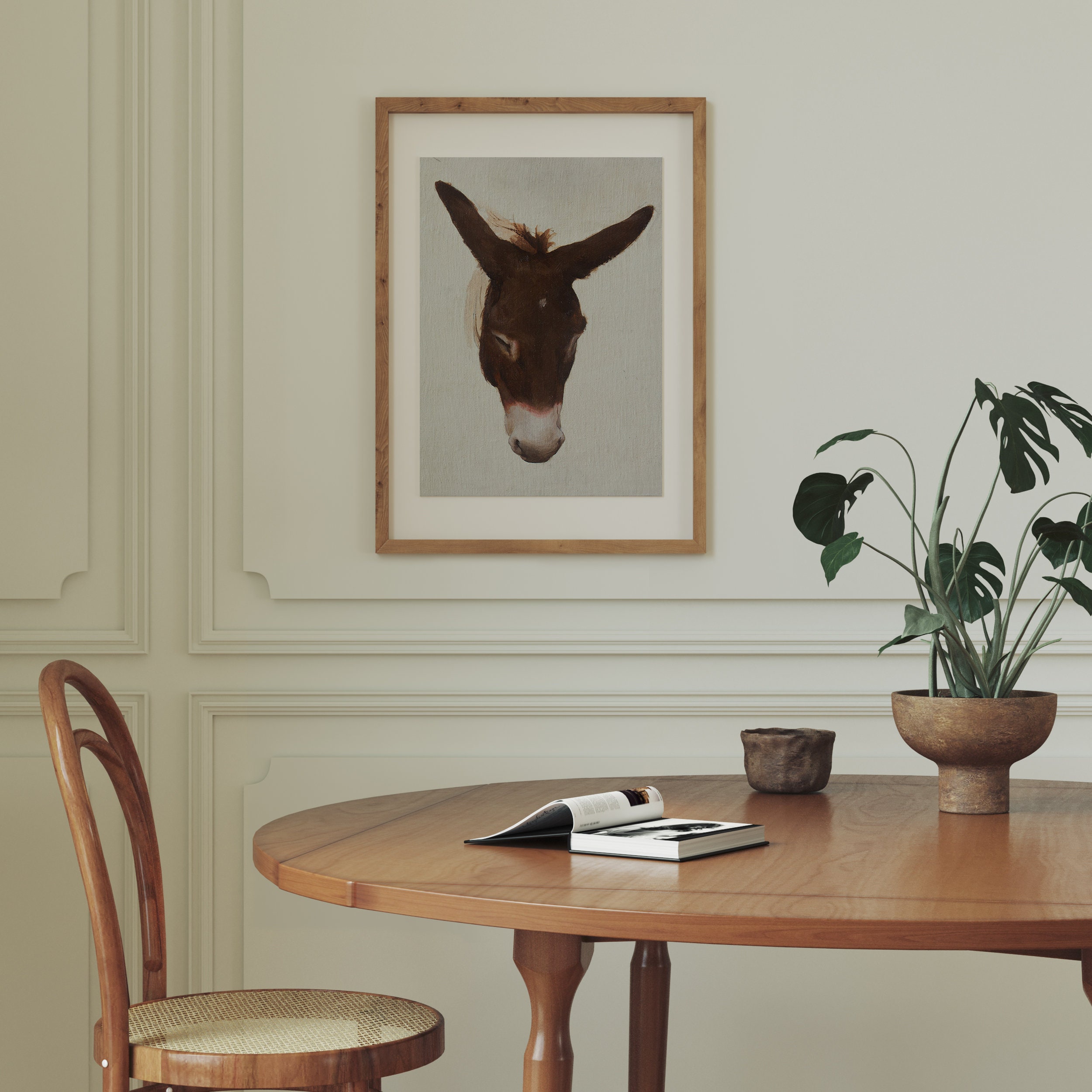 Donkey Wall Decor Original Oil Painting Giclée Fine Art Print Equine ...