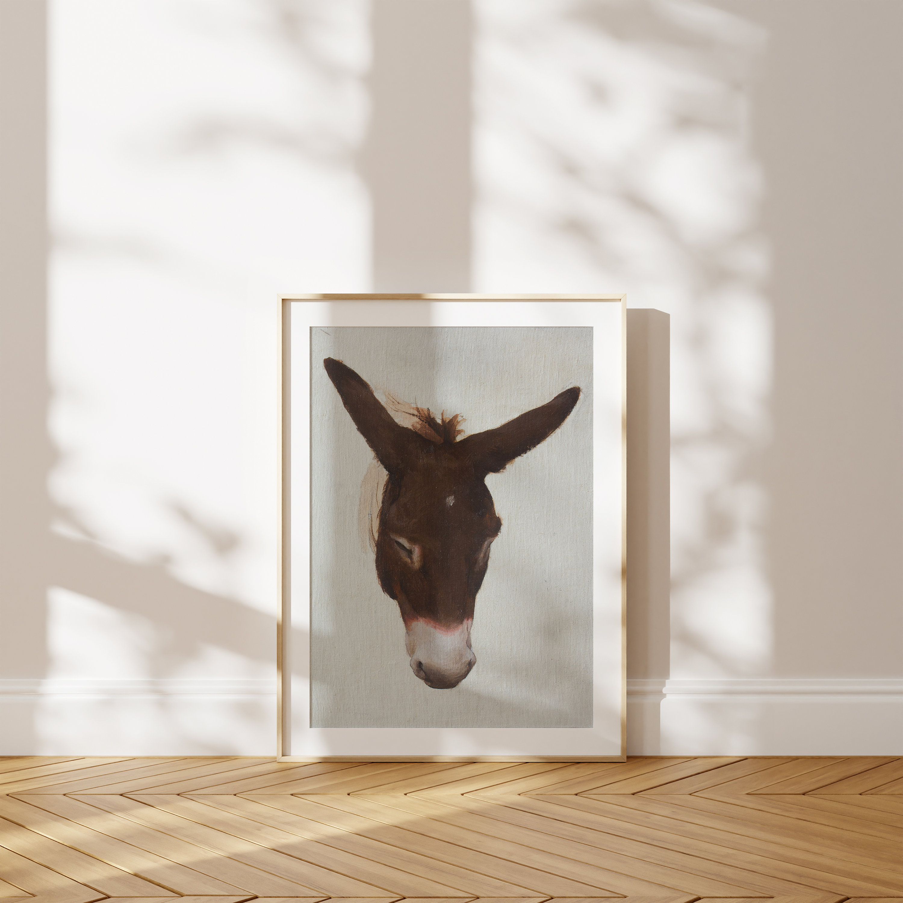 Donkey Wall Decor Original Oil Painting | Giclée Fine Art Print ...