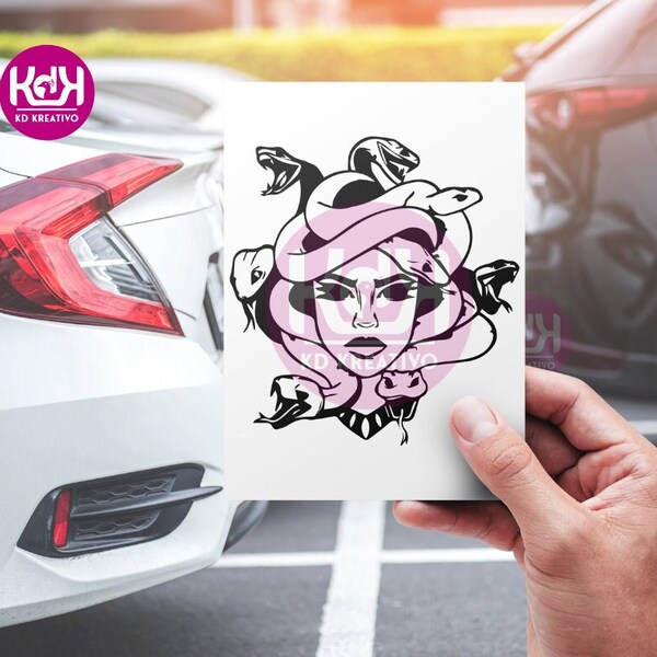 Medusa Vinyl Car Decal - Etsy Canada