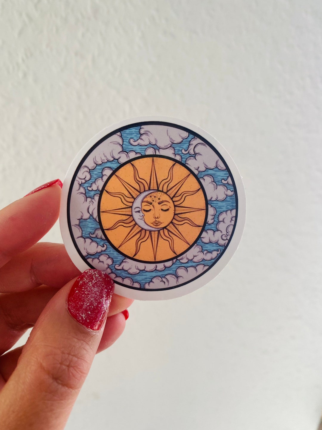 Sun and Moon Stickers Mystical Stickers Celestial Stickers - Etsy