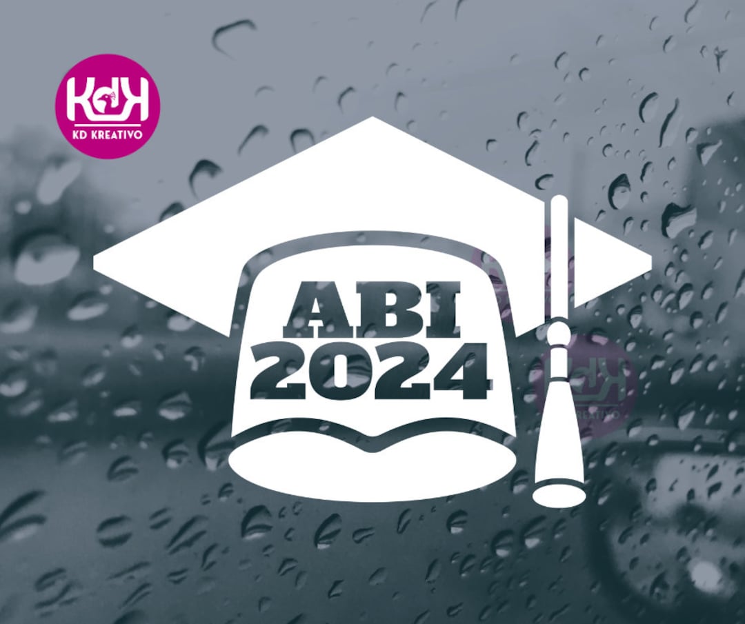 Sticker ABI 2024, ABITUR Car Sticker, Gift for Graduation, Laptop ...