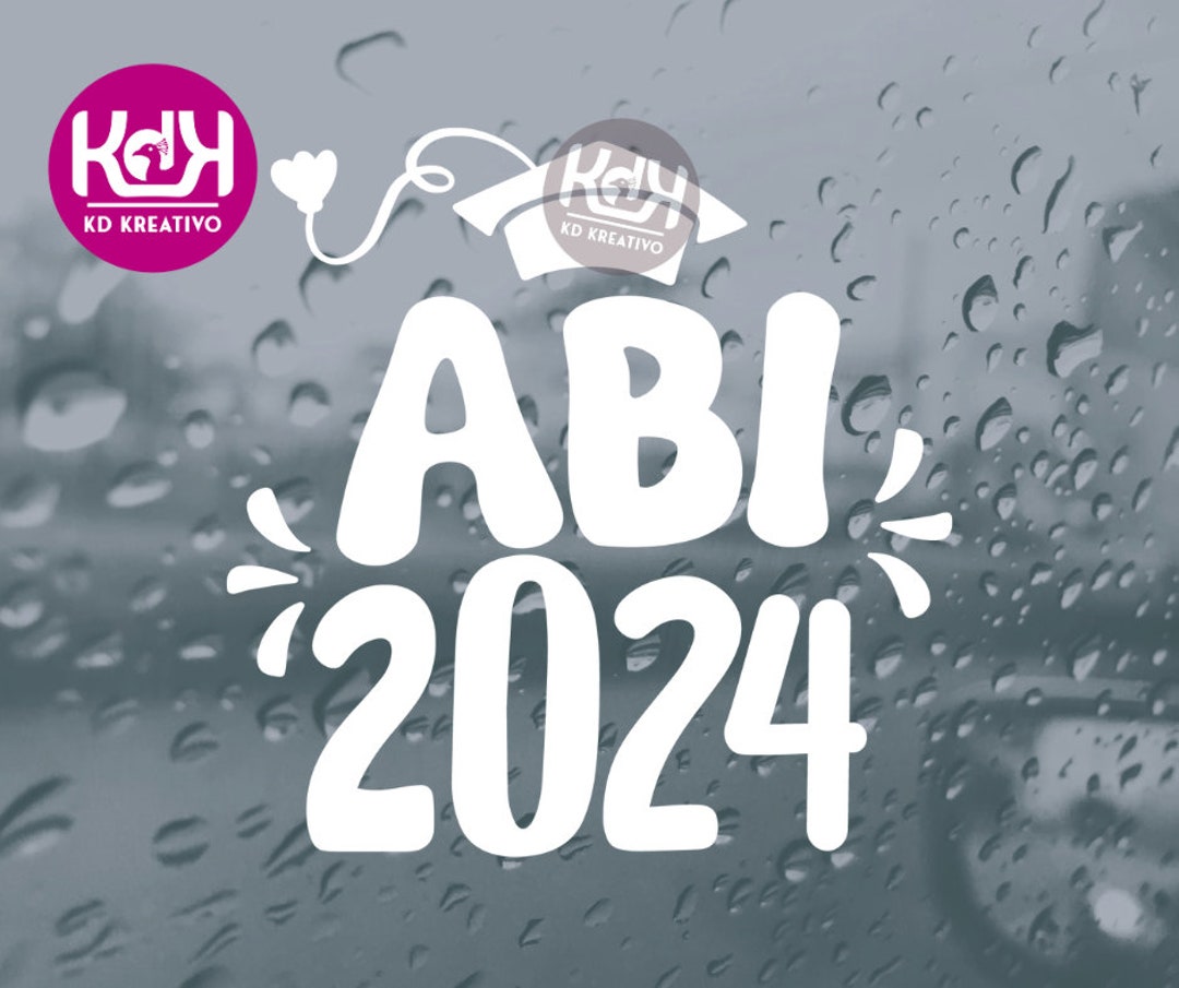 Sticker ABI 2024, ABITUR Car Sticker, Gift for Graduation, Laptop ...