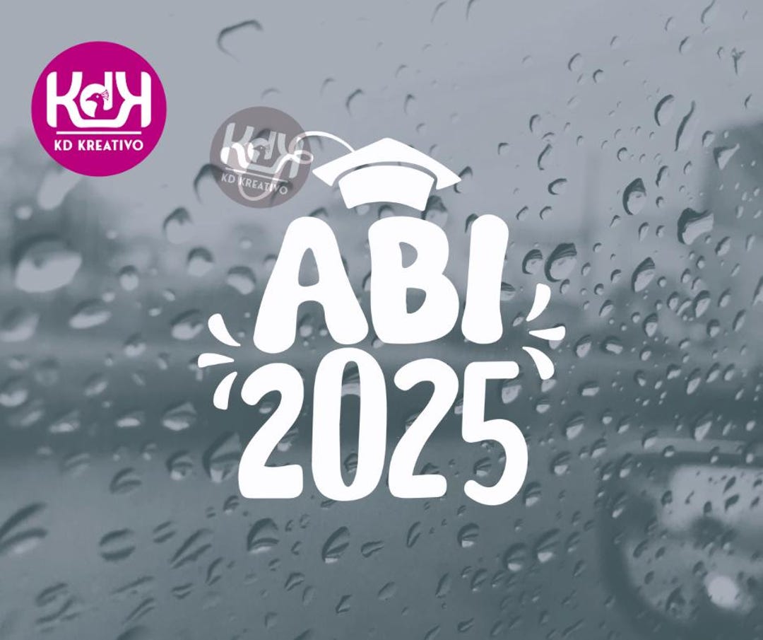 Sticker ABI 2025, ABITUR Car Sticker, Gift for Graduation, Laptop Sticker, Wood Sticker - Etsy