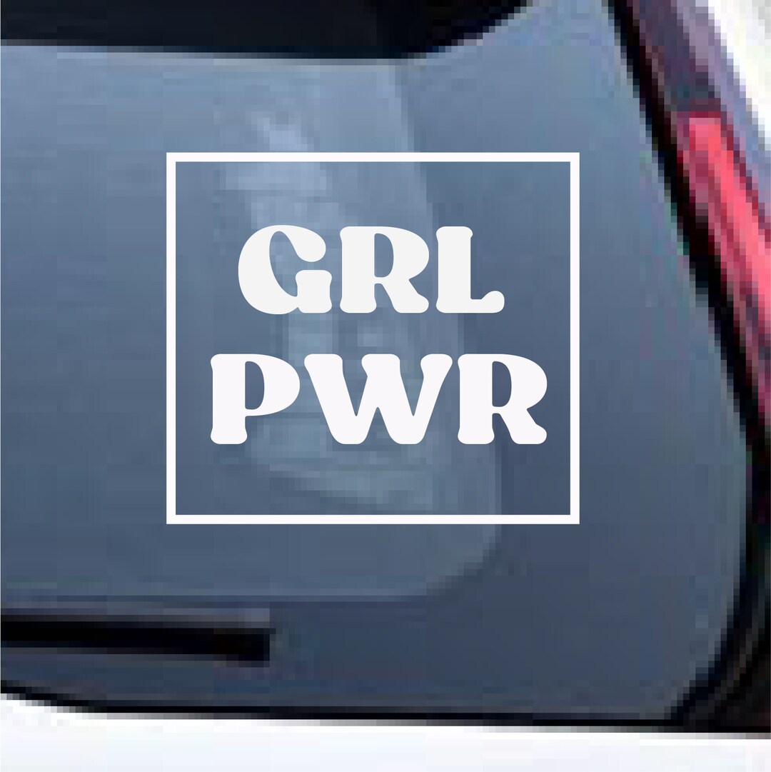 GIRL POWER Sticker, Girl Power, Girl Power, Car Sticker, Laptop Sticker ...