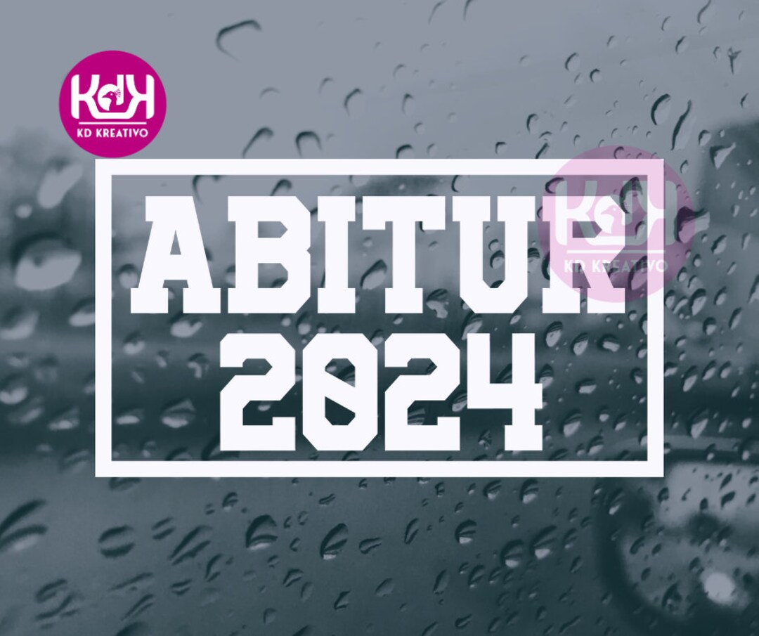 Sticker ABI 2024, ABITUR Car Sticker, Gift for Graduation, Laptop ...