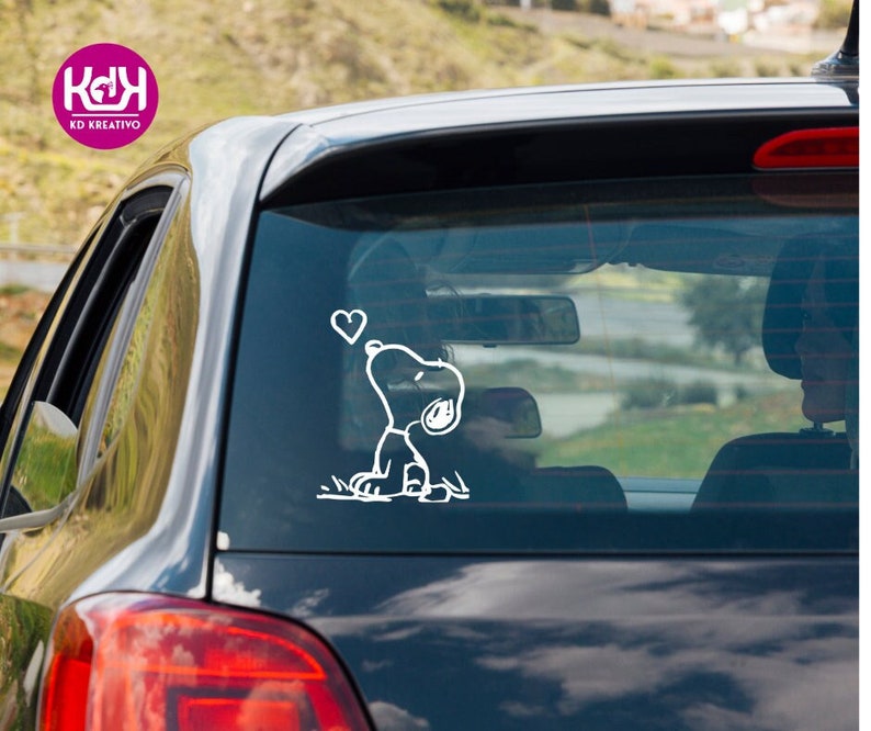 Car Sticker Hertz Snoopy Inspired Comics Sticker Car - Etsy