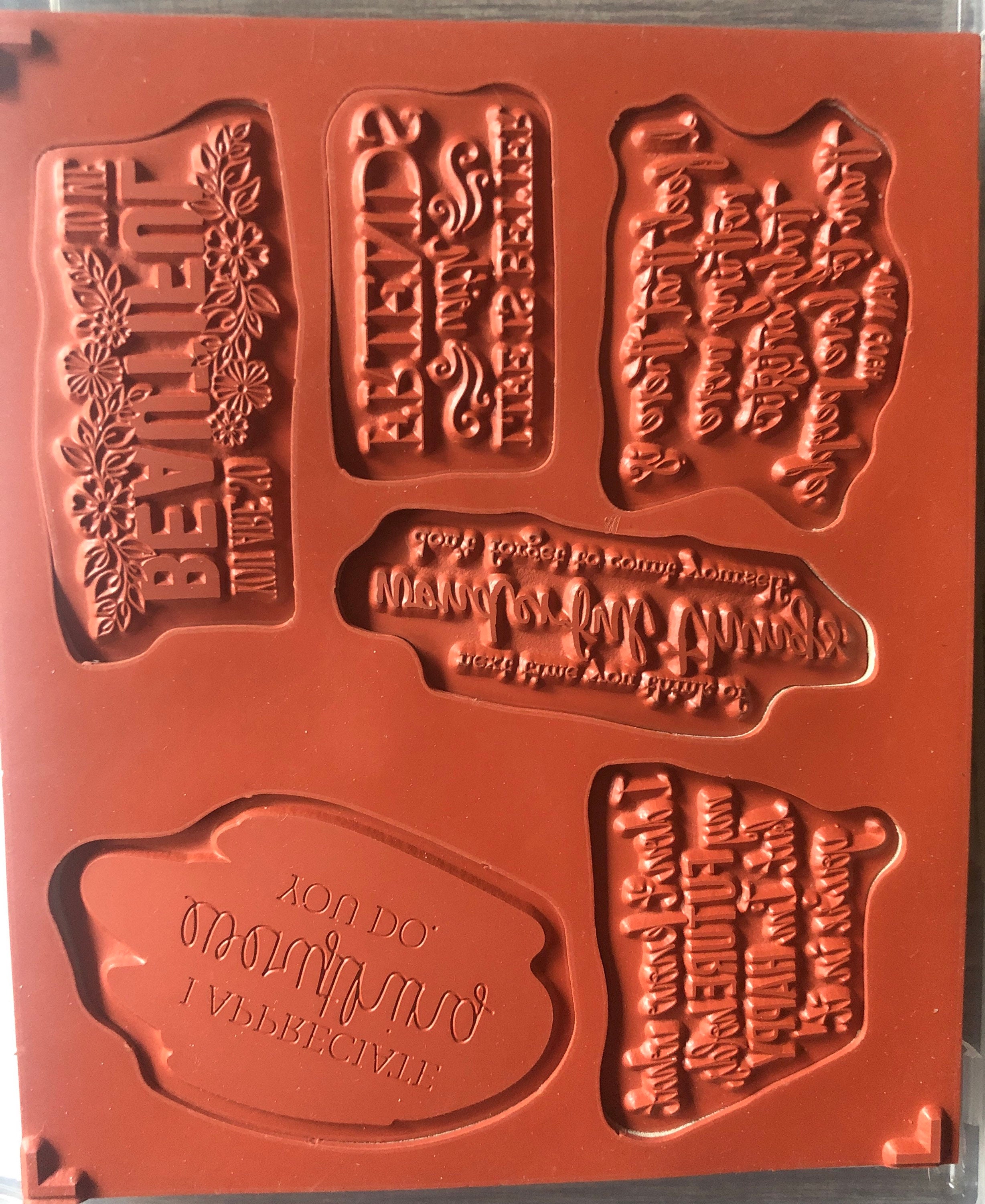 Retired Stampin’ Up! Just Add Text Stamp Set - Etsy