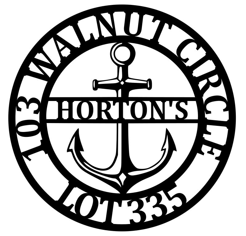 Custom Anchor Monogram Digital SVG DXF - Etsy