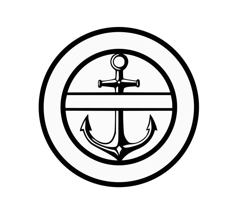 Custom Anchor Monogram Digital SVG DXF - Etsy