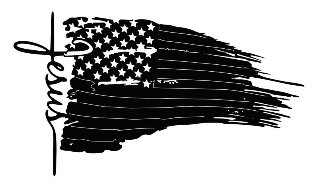 Jesus Tattered Flag Plasma Laser - Etsy