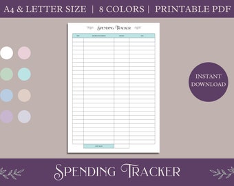 Word Count Tracker | Daily Writing Log | Printable PDF | 8 Colors | A4 ...