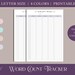 Word Count Tracker | Daily Writing Log | Printable PDF | 8 Colors | A4 ...