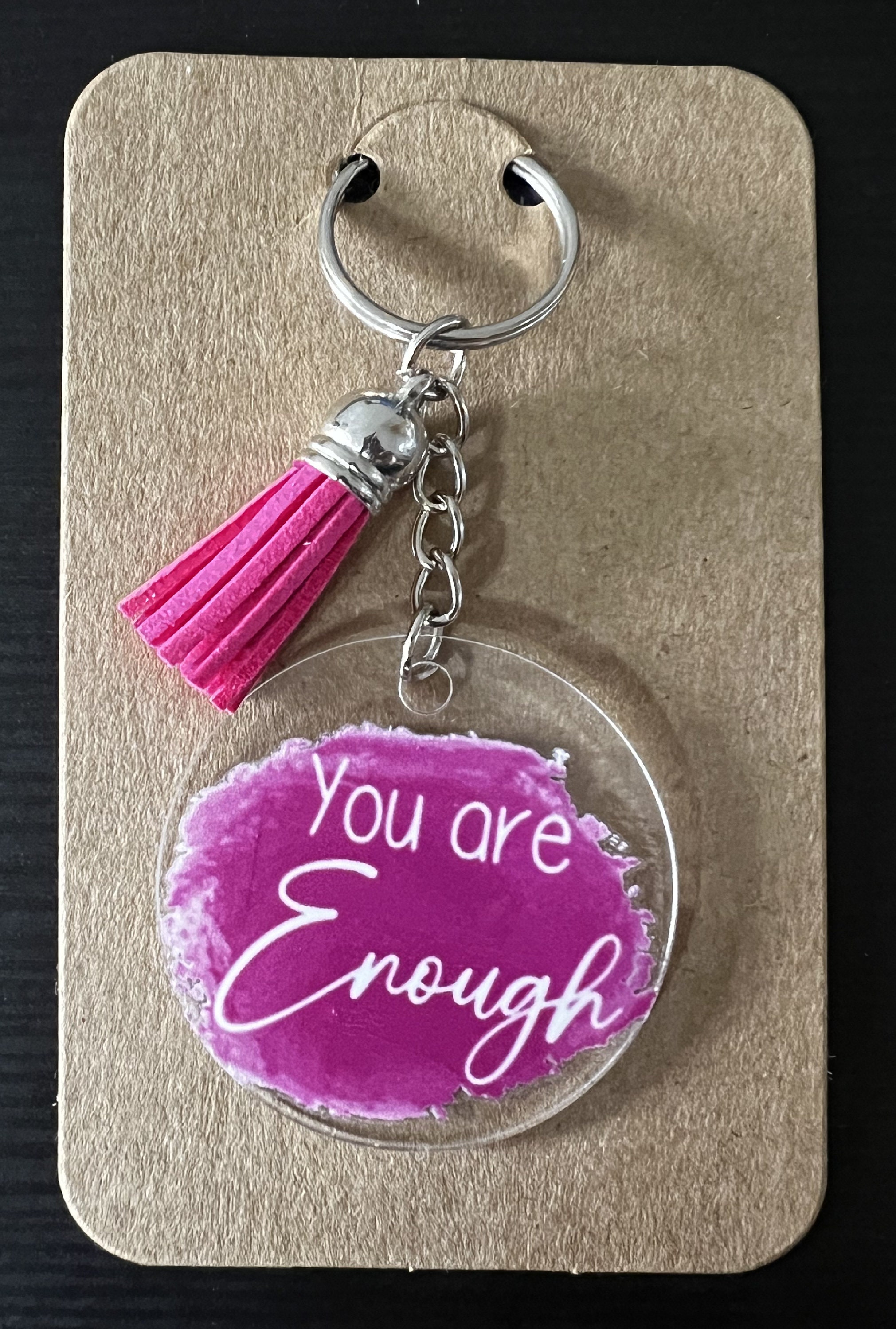 Motivational Acrylic Keychain, Daily Affirmations, Motivational Gift ...