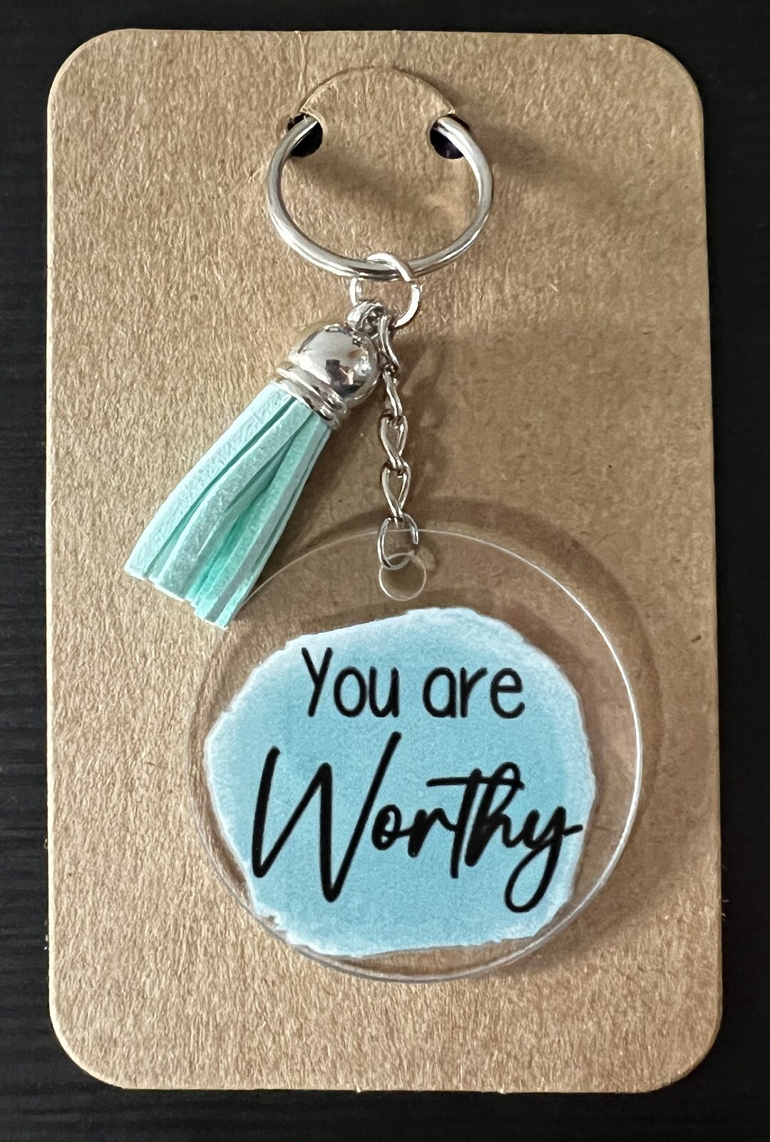 Motivational Acrylic Keychain, Daily Affirmations, Motivational Gift ...