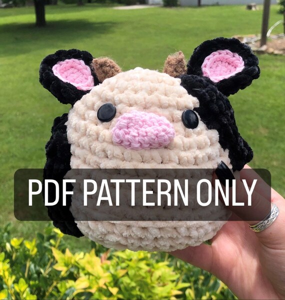 Cow Plushie Crochet Pattern | Etsy