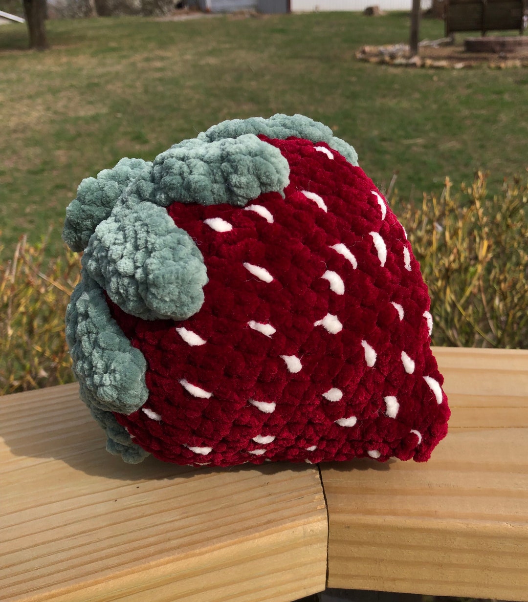 Crochet Strawberry Plush - Etsy