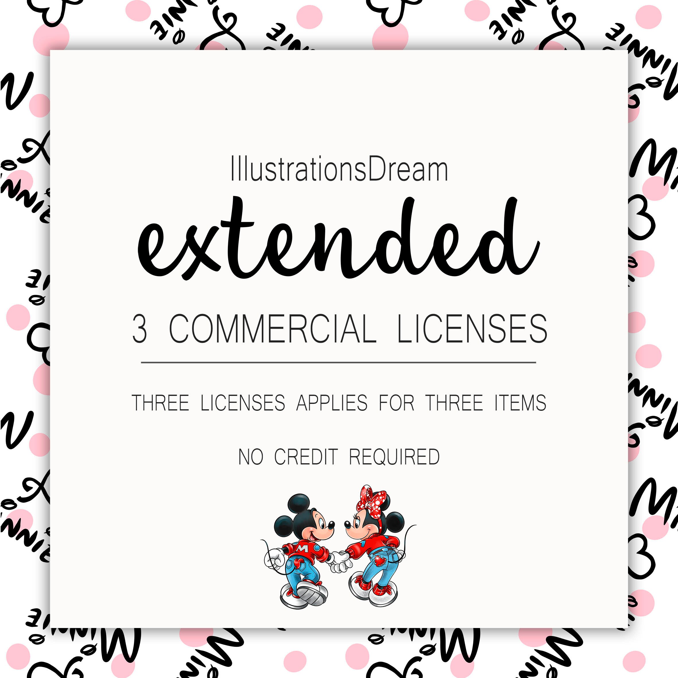 Package of 3 Extended Commercial Licenses for Cliparts and Digital ...
