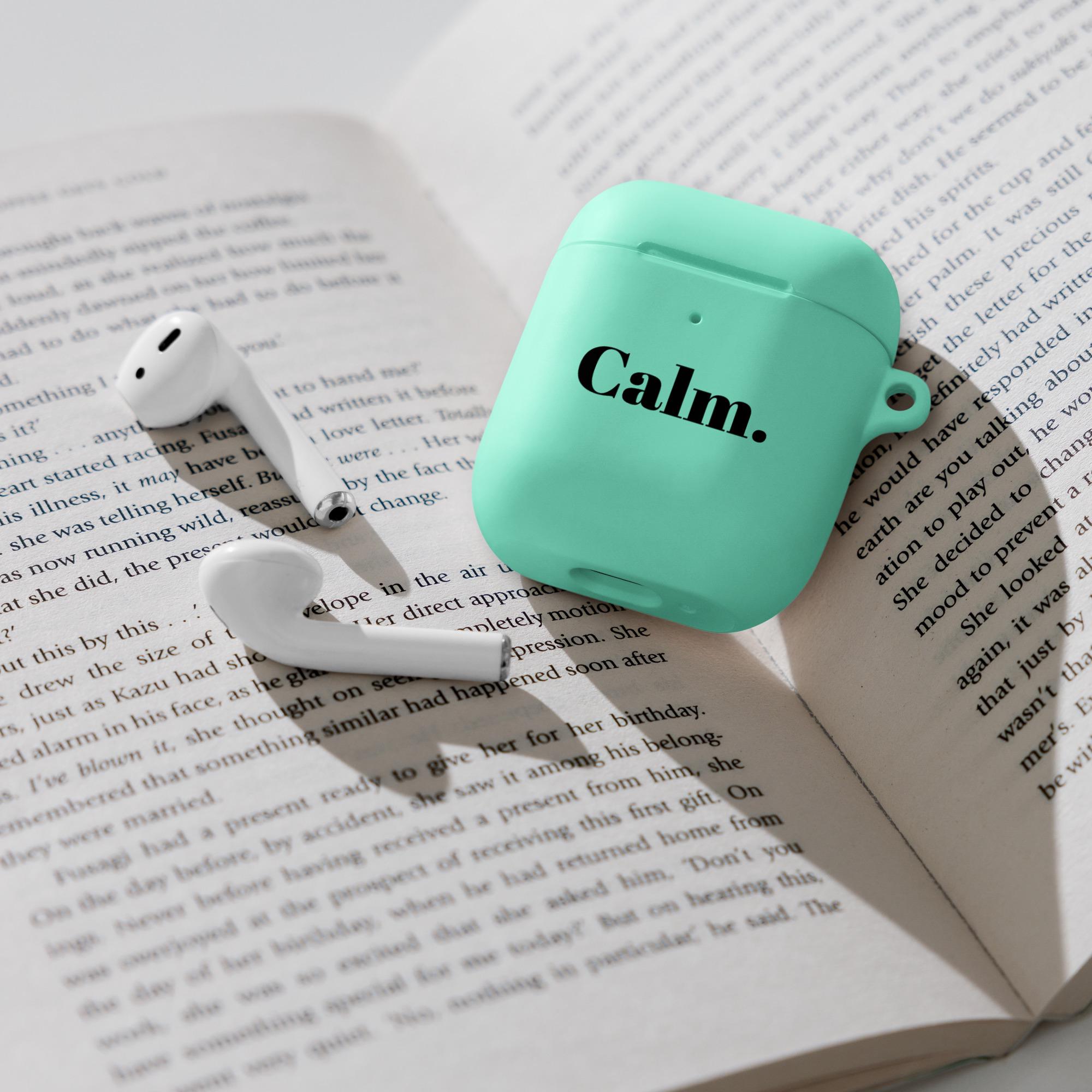 Calm Rubber AirPod Case – Your Daily Reminder to Embrace Peace - Etsy