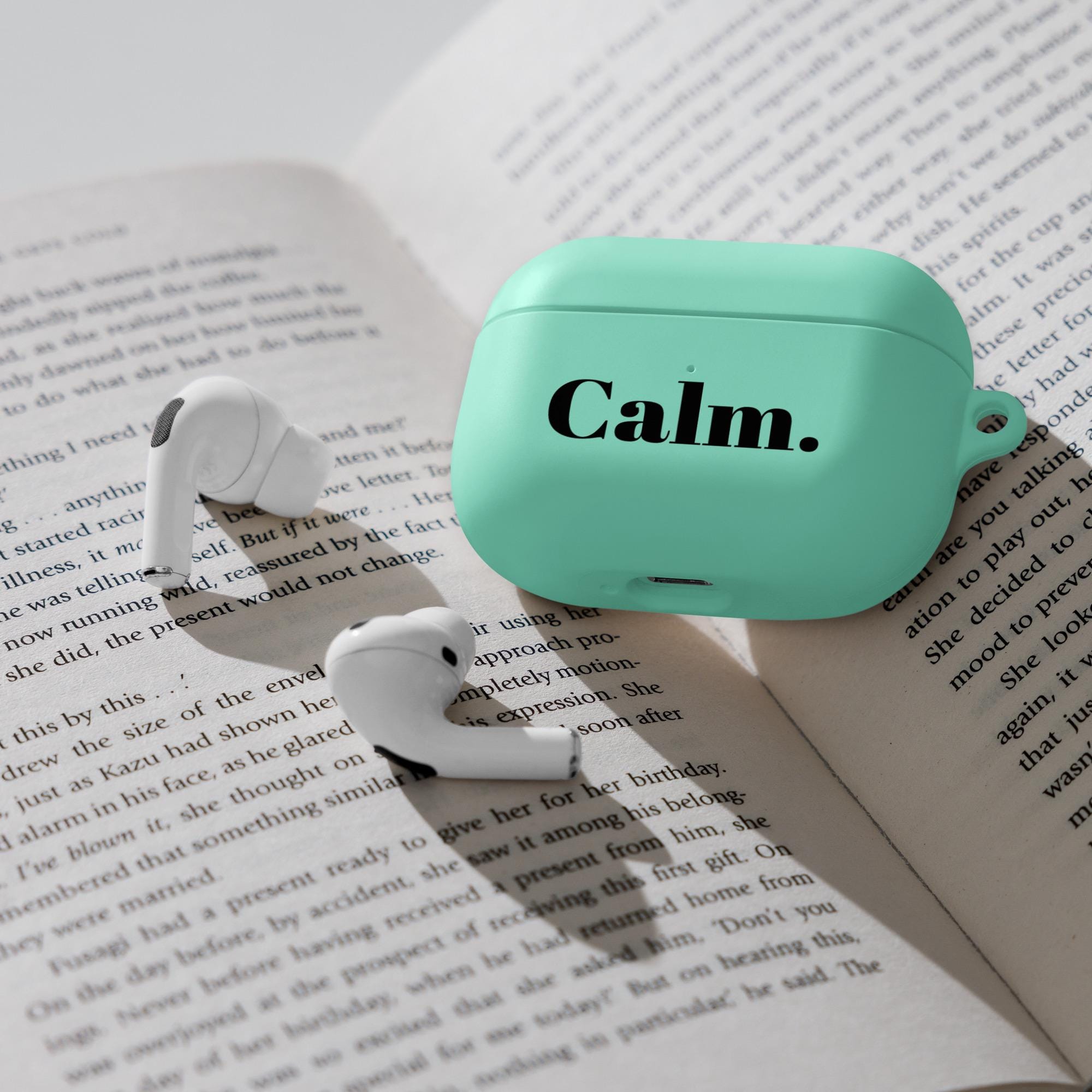 Calm Rubber AirPod Case – Your Daily Reminder to Embrace Peace - Etsy