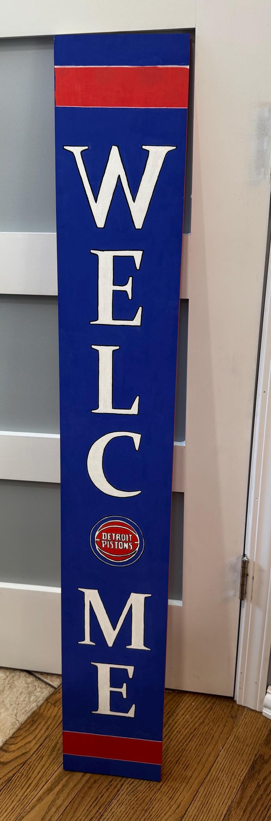 Basketball Welcome Sign – Handmade Sports Porch Decor – Custom Outdoor ...