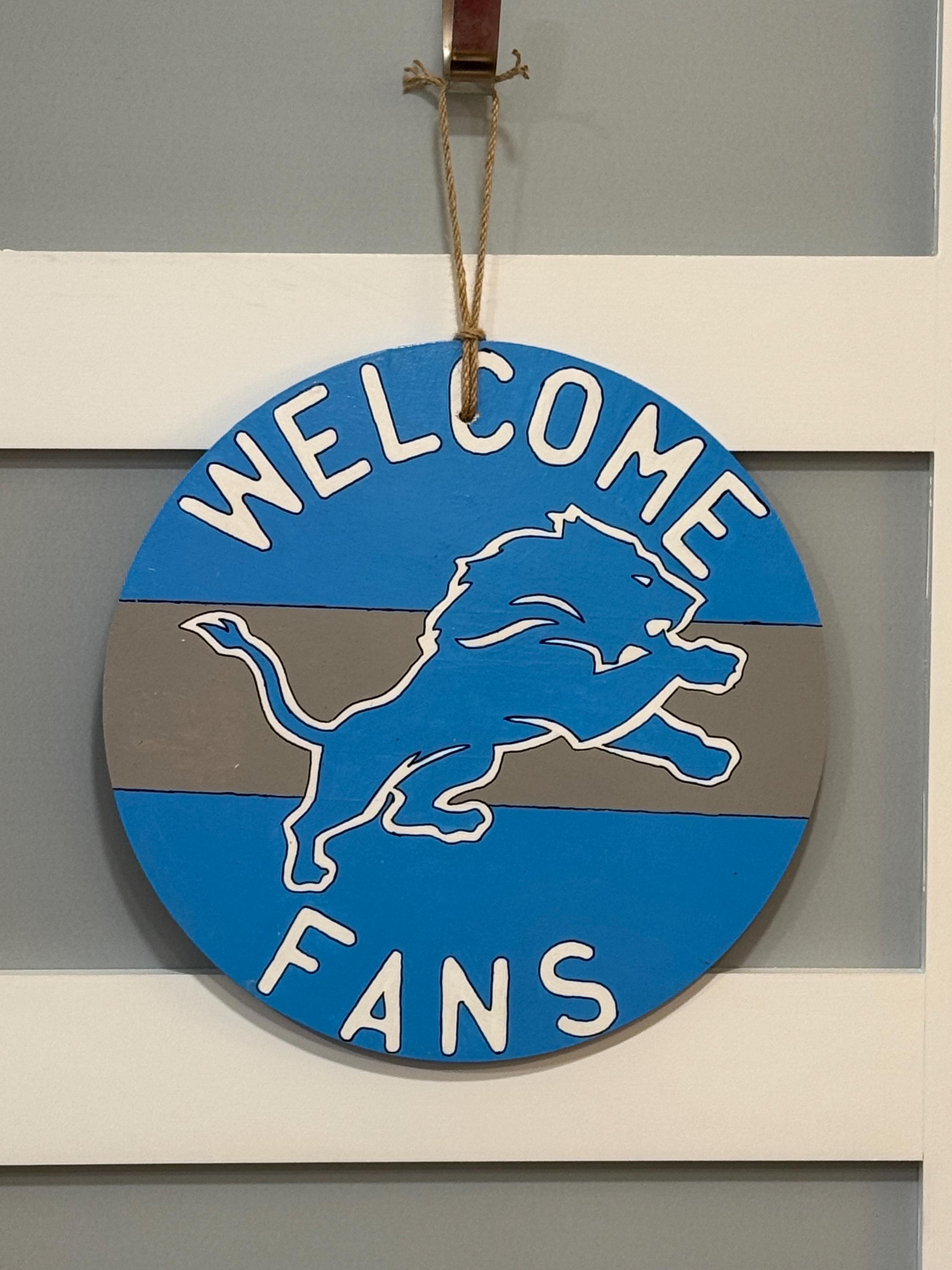 Custom Sports Welcome Sign, Personalized Team Logo, Home Decor for Game ...