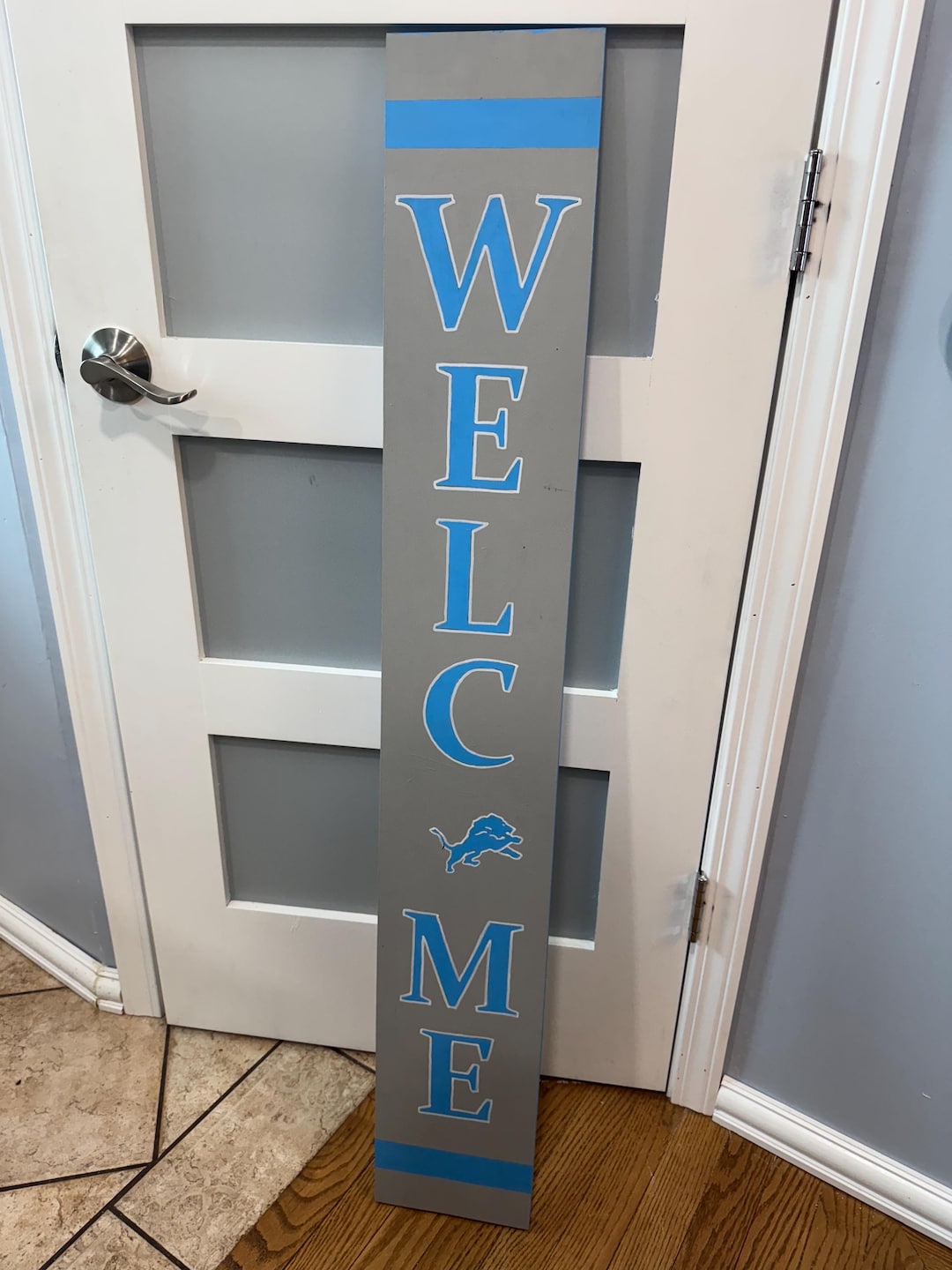 Football Welcome Sign – Handmade Sports Porch Decor – Custom Outdoor ...