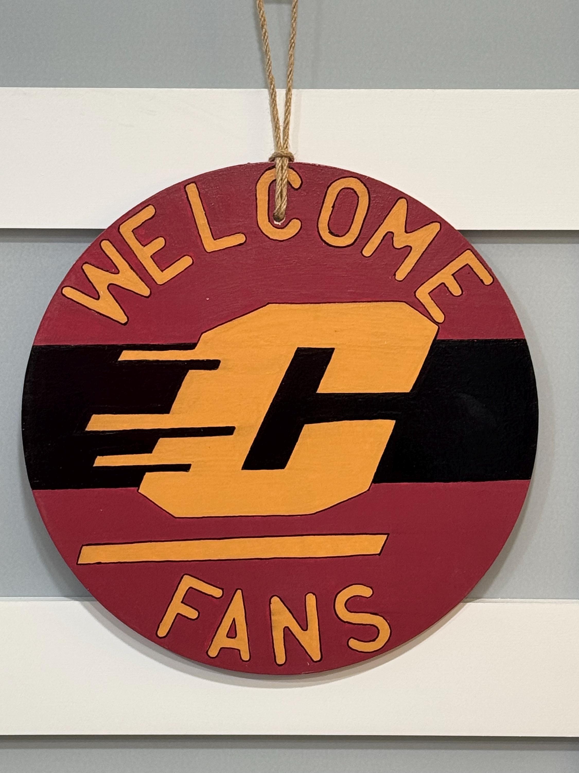 Custom Sports Welcome Sign, Personalized Team Logo, Home Decor for Game ...