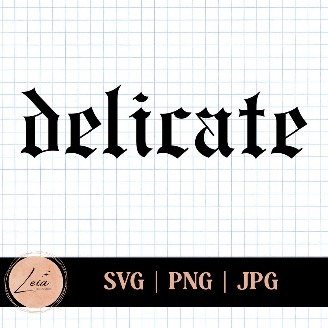 Delicate Reputation Era Swiftie SVG, Designs, Jpg, Png, Commercial Use ...