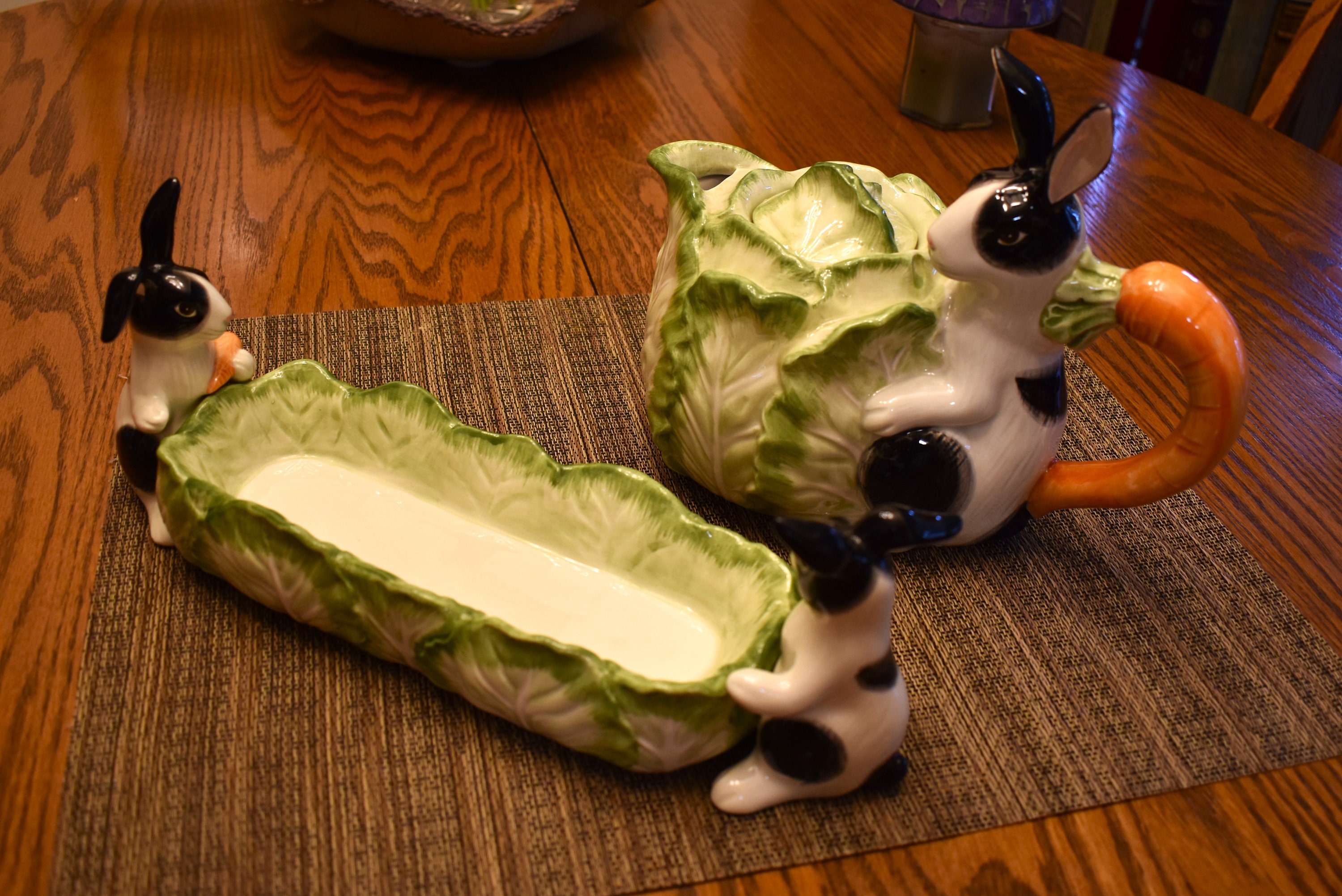 Vintage Fitz & Floyd, Kensington Bunny Rabbit 45 Oz. Teapot and Lid ...