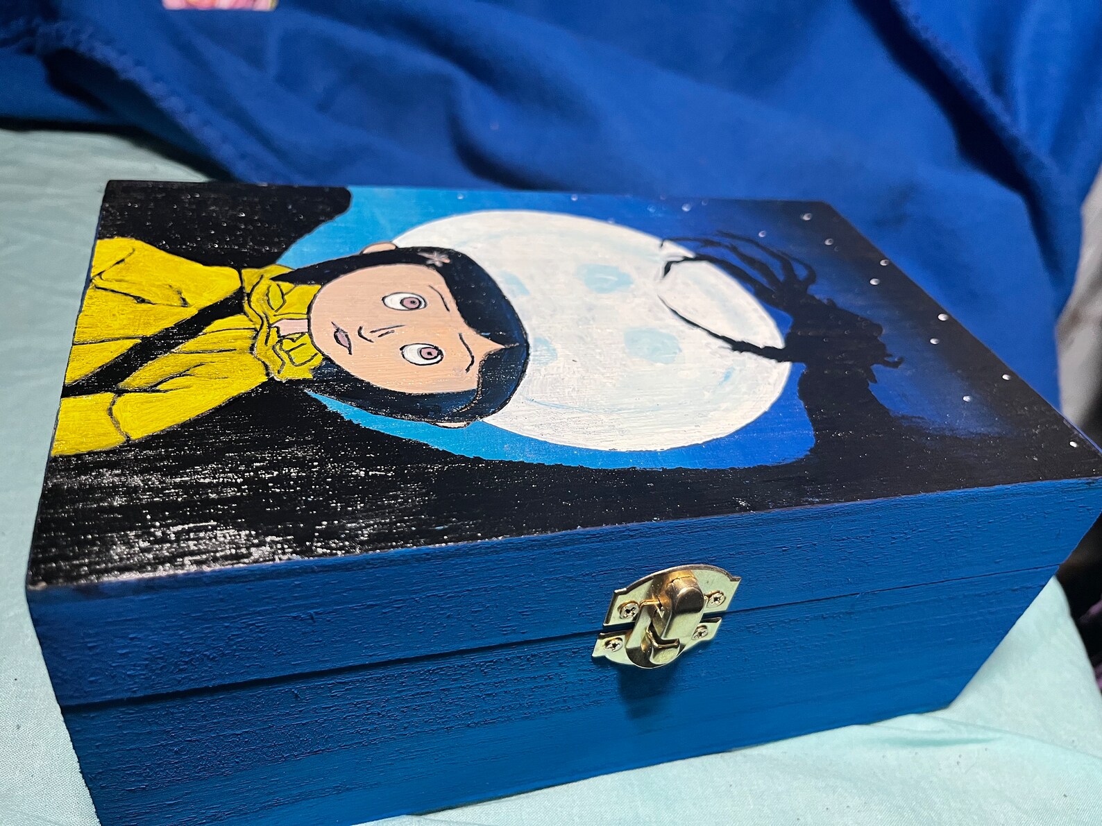 Engraved Handpainted Coraline Wooden Gift Box - Etsy
