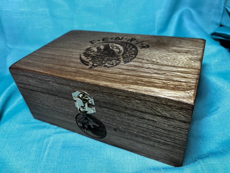 Viking Fenrir Norse Wooden Gift Box - Etsy