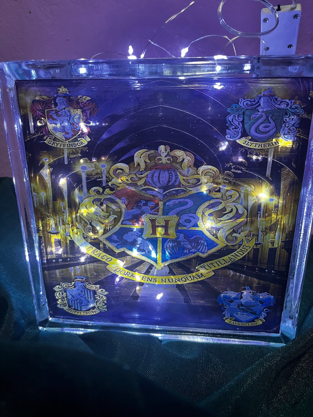 Hp Wizards Kids Decorative Glass Light - Etsy