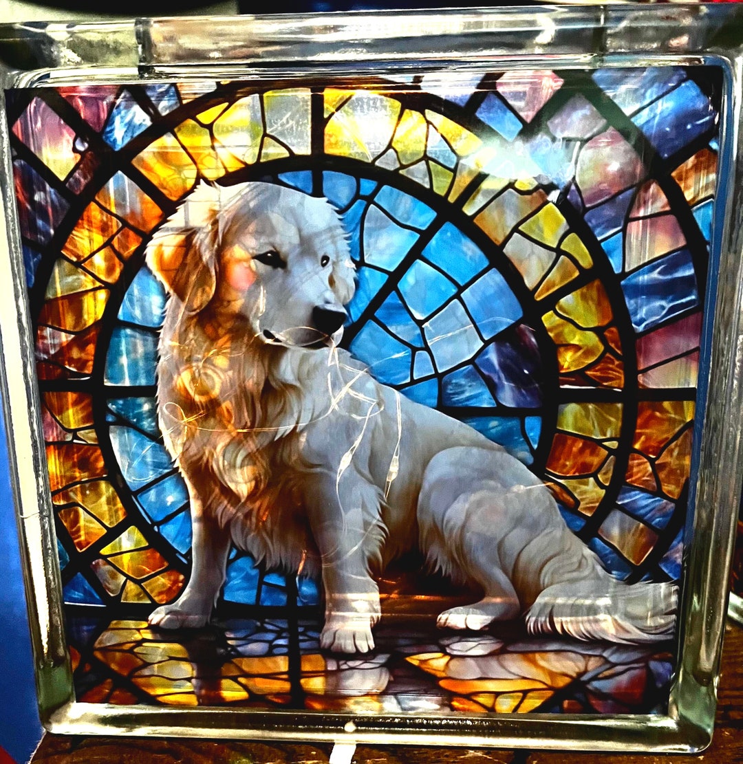 Golden Retriever Dogs Fans Glass Decorative Light - Etsy