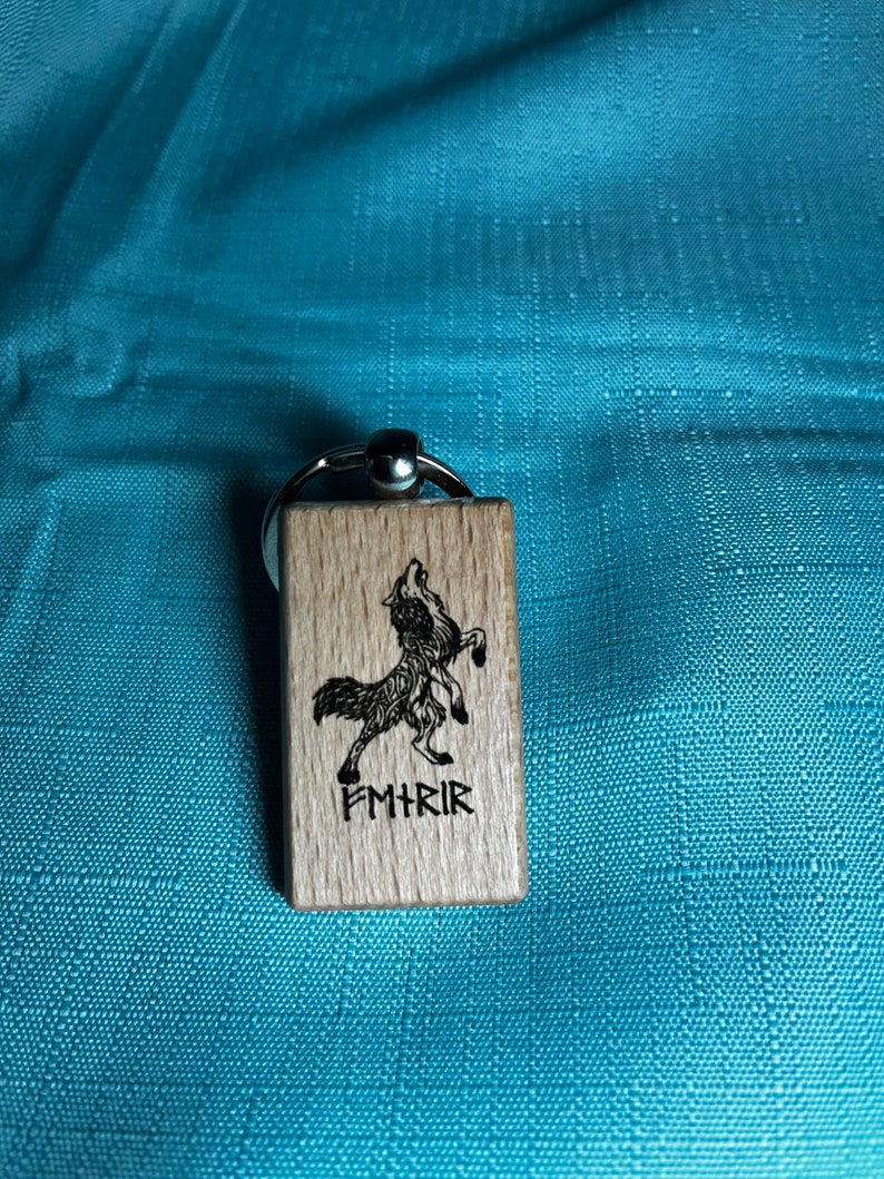 Norse Viking Fenrir Keychain - Etsy