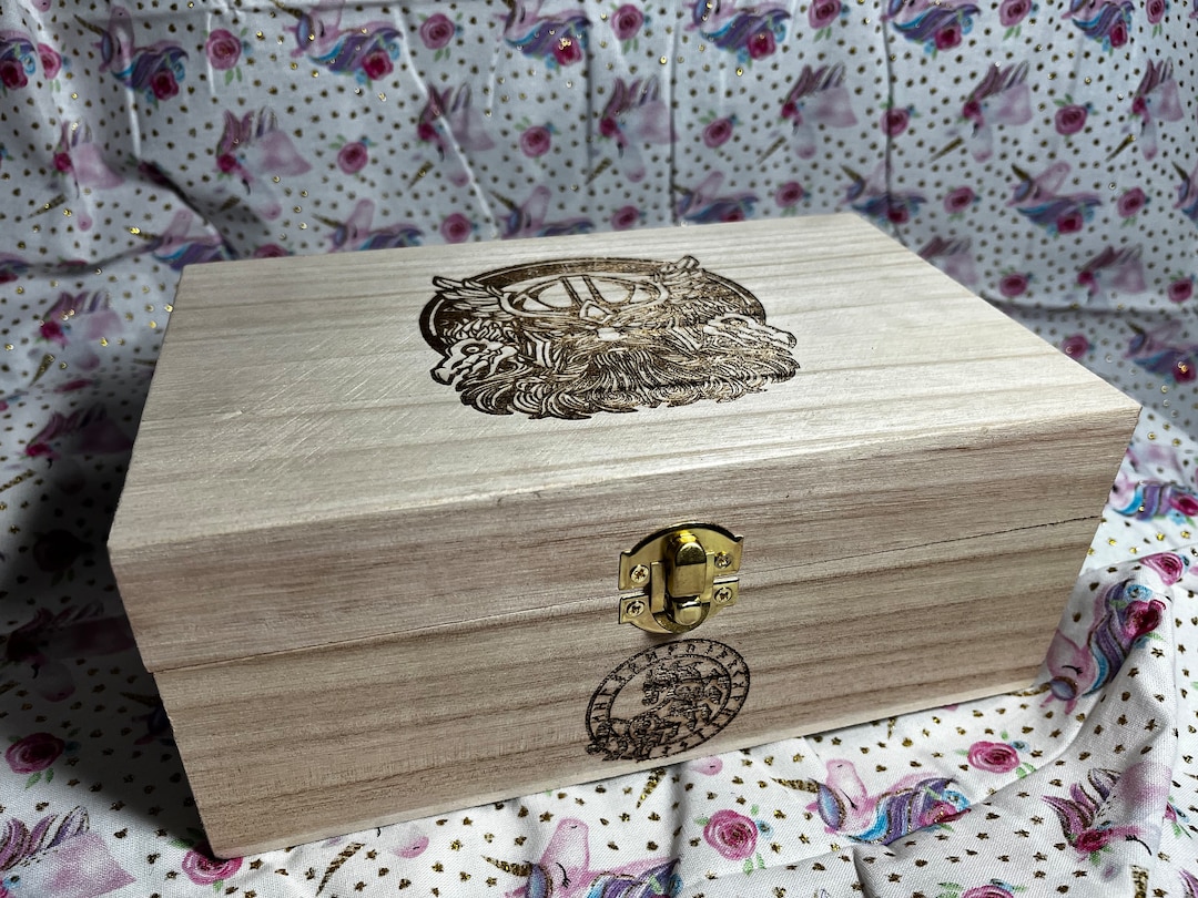 Viking Odin Sleipnir Norse Wooden Gift Box - Etsy