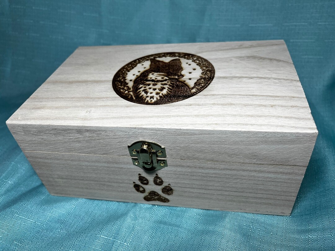 Wild Animal Fox Wooden Gift Box - Etsy