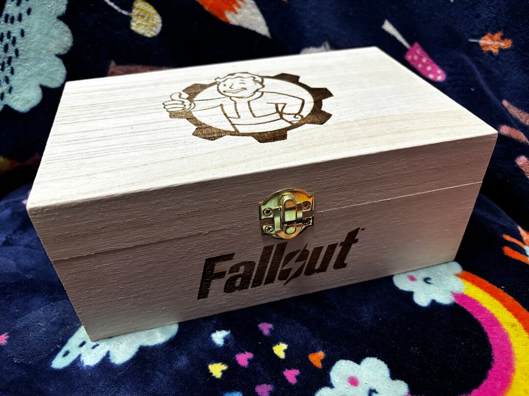 Engraved Fallout Wooden Gift Box - Etsy