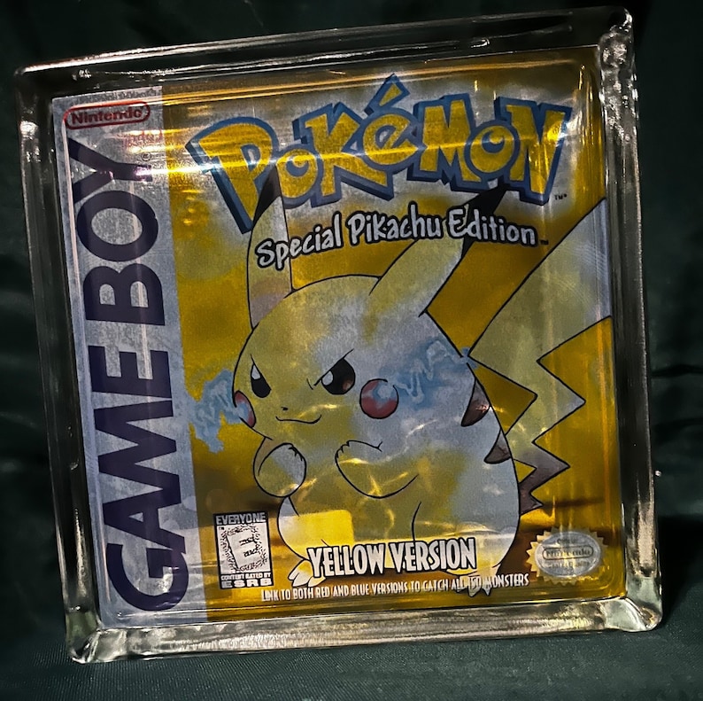 Pokemon Yellow Version Pikachu Glass Light - Etsy