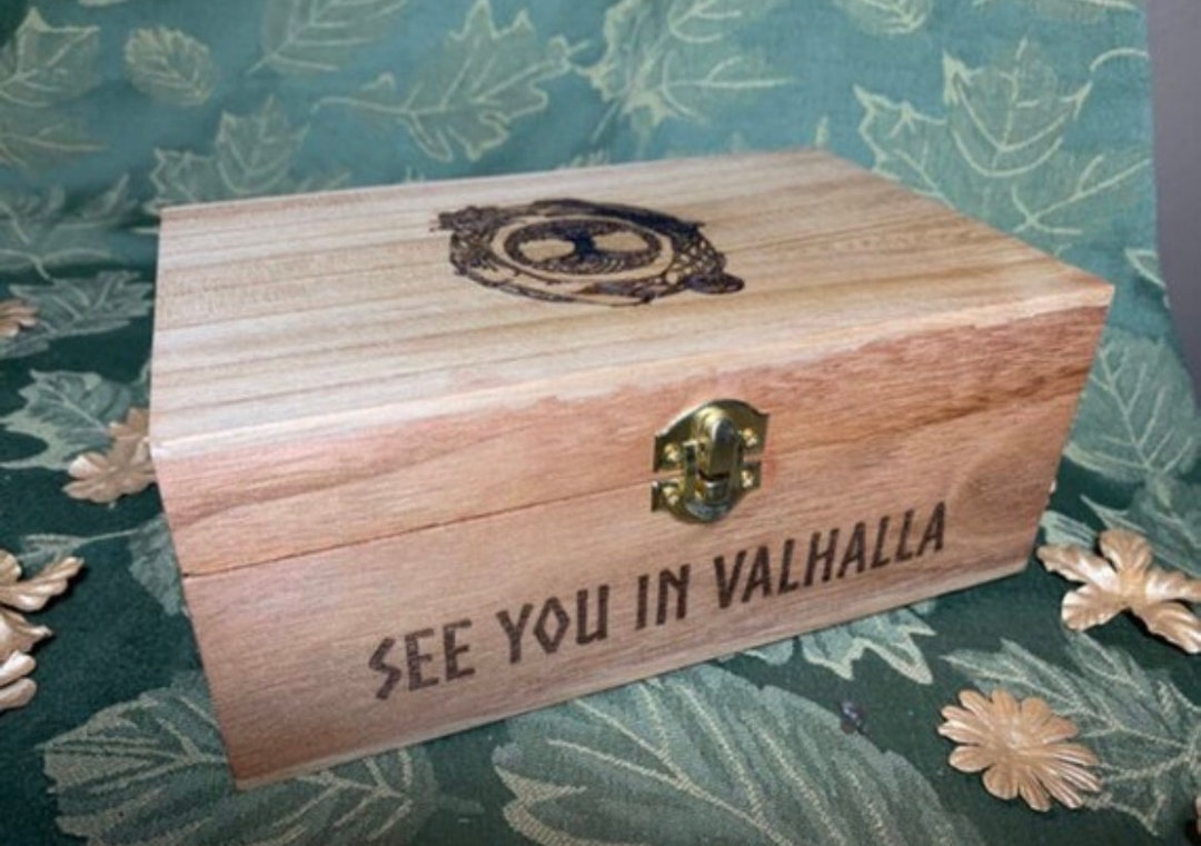 Engraved Viking/norse Wooden Gift Box - Etsy