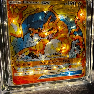 Charizard Eternal Flame Glass Light - Etsy