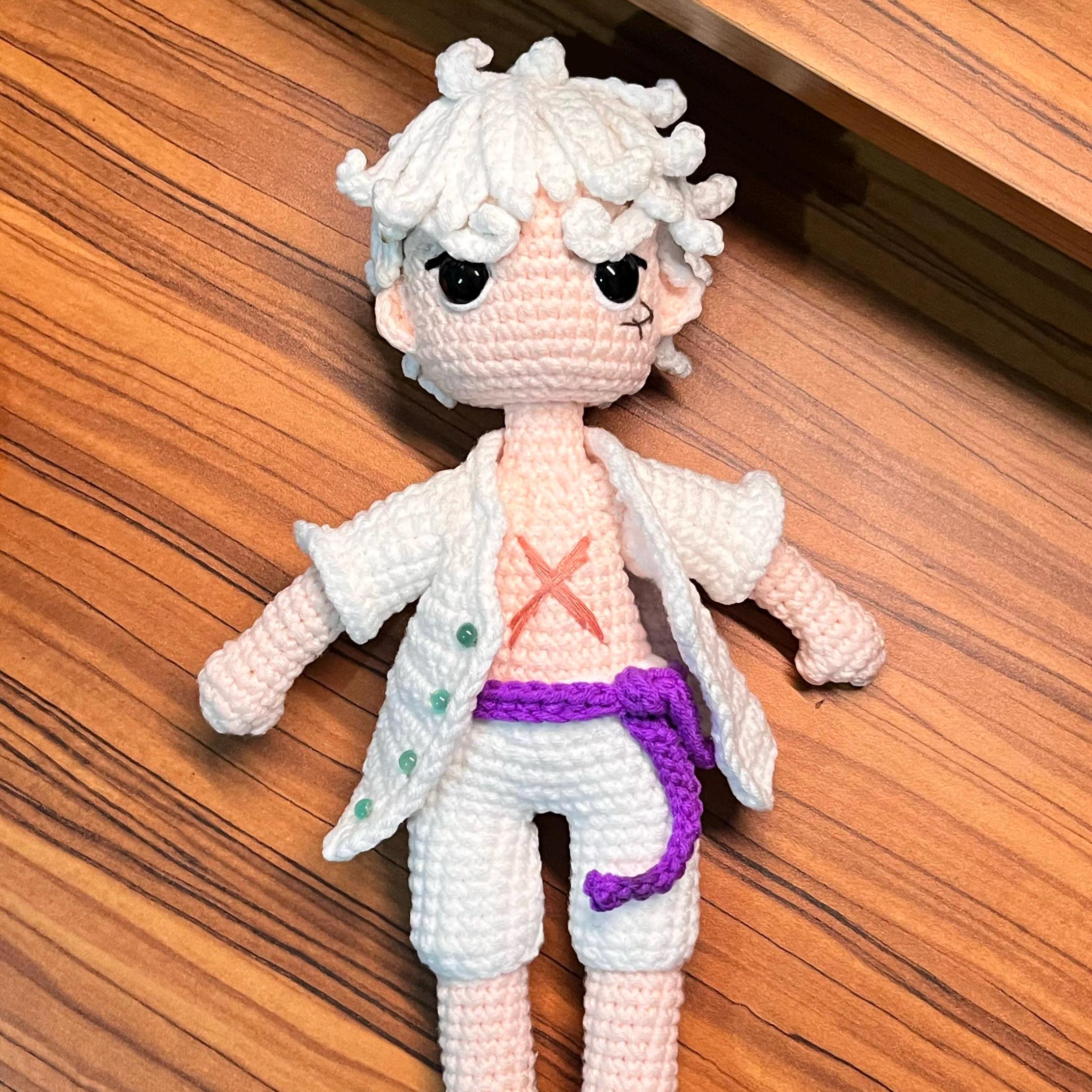 Luffy Gear 5 Crochet Amigurumi Pattern - Etsy