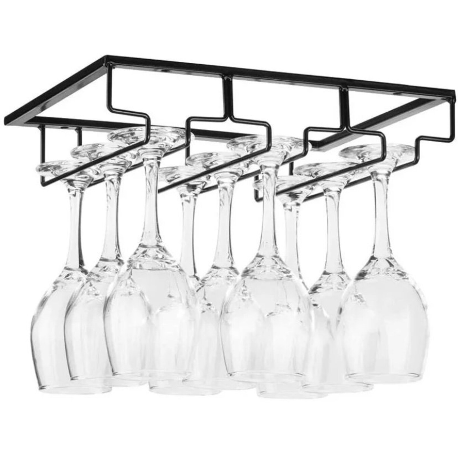 Wein Gläser Halter Bartender Stemware Hängen Rack Unter Schrank ...